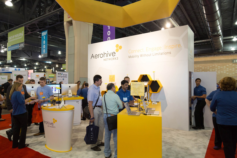 Aerohive ISTE 2015 Booth | FineLine Graphics & Design, Inc.